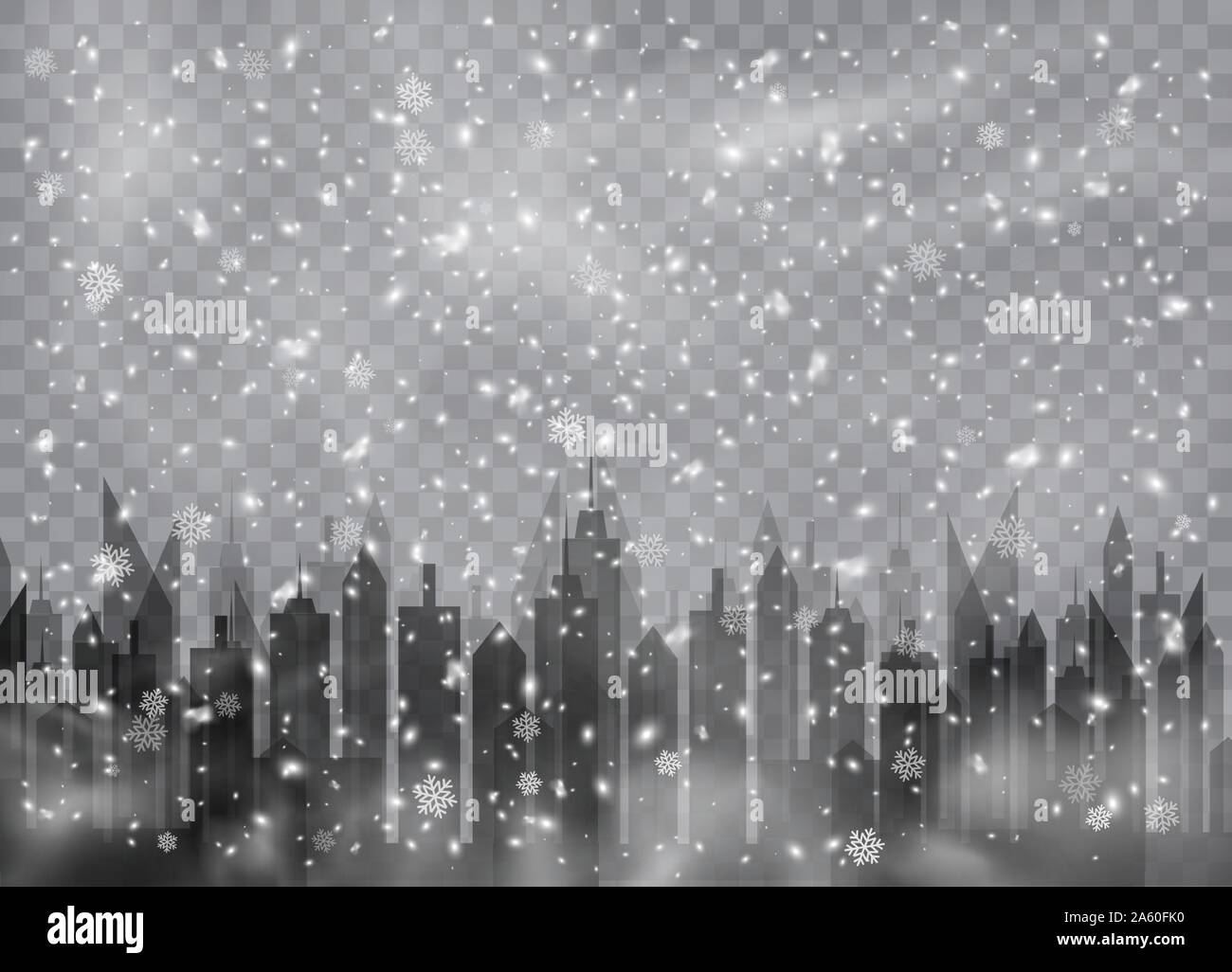 Light snow falling city Stock Vector Images - Alamy