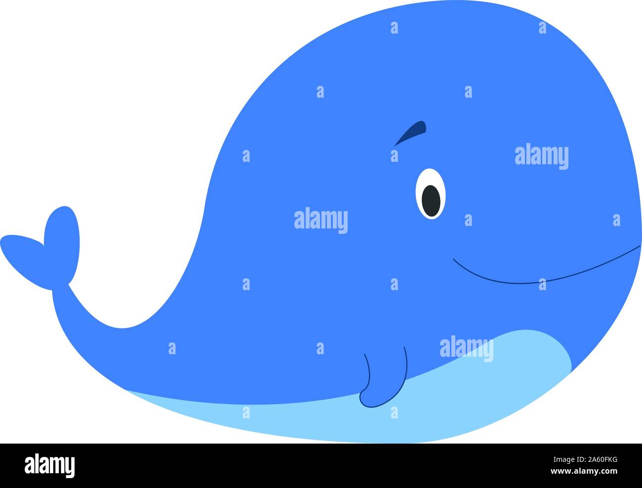 Cute cartoon whale vector illustration Stock Vector Image & Art - Alamy
