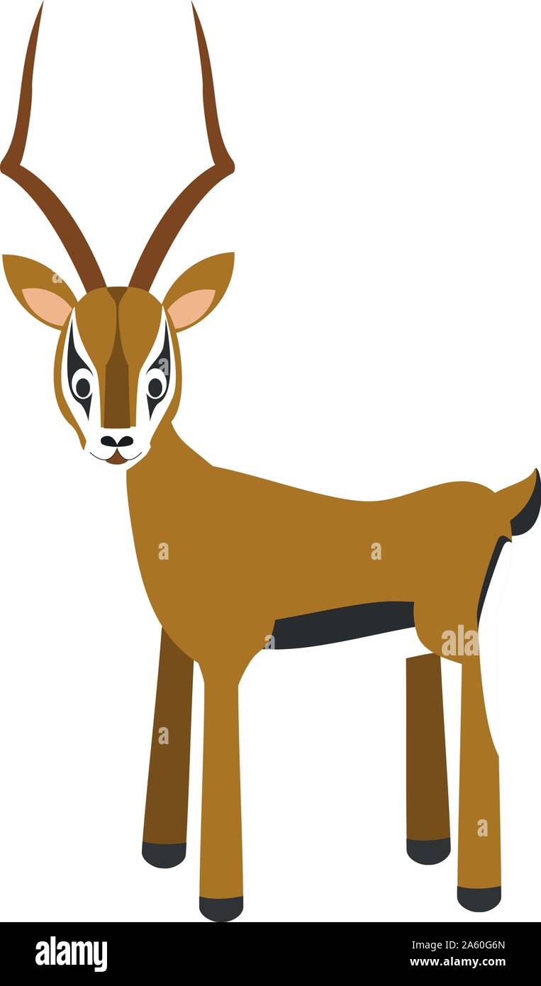 Cute cartoon impala vector illustration Stock Vector Image & Art - Alamy