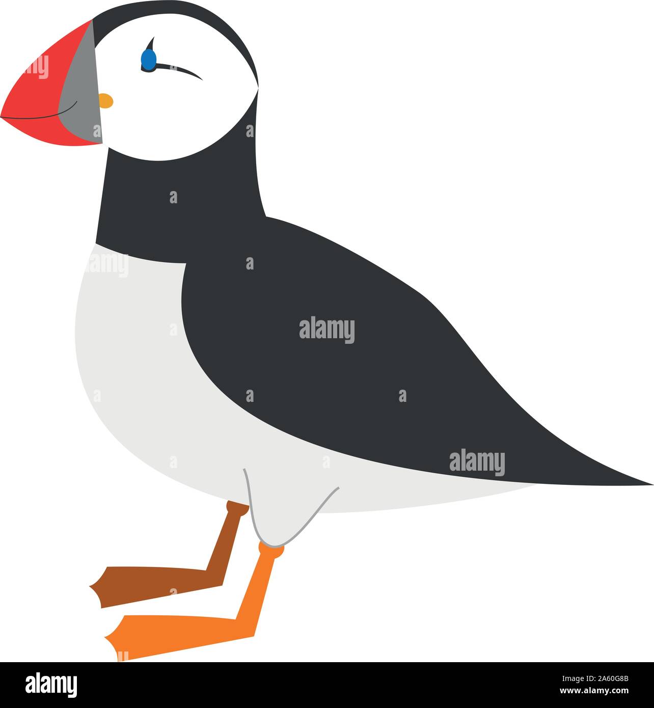 Cute cartoon puffin vector illustration Stock Vector Image & Art - Alamy