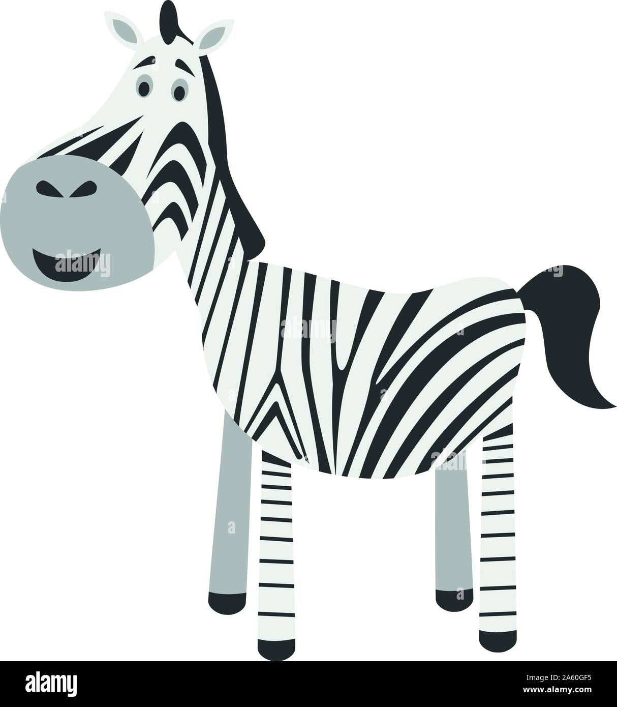 Cute cartoon zebra vector illustration Stock Vector Image & Art - Alamy