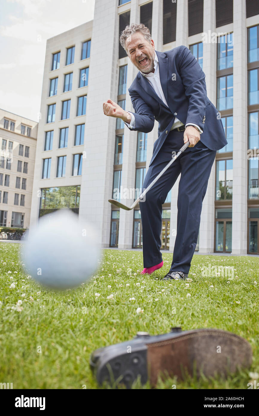 Happy golf hi-res stock photography and images - Alamy