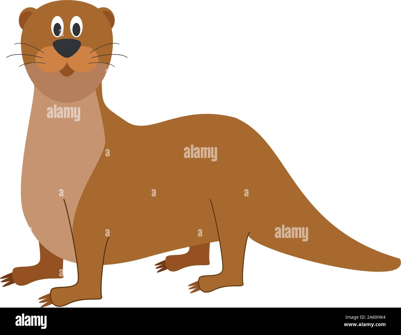 Illustration otter hi-res stock photography and images - Alamy
