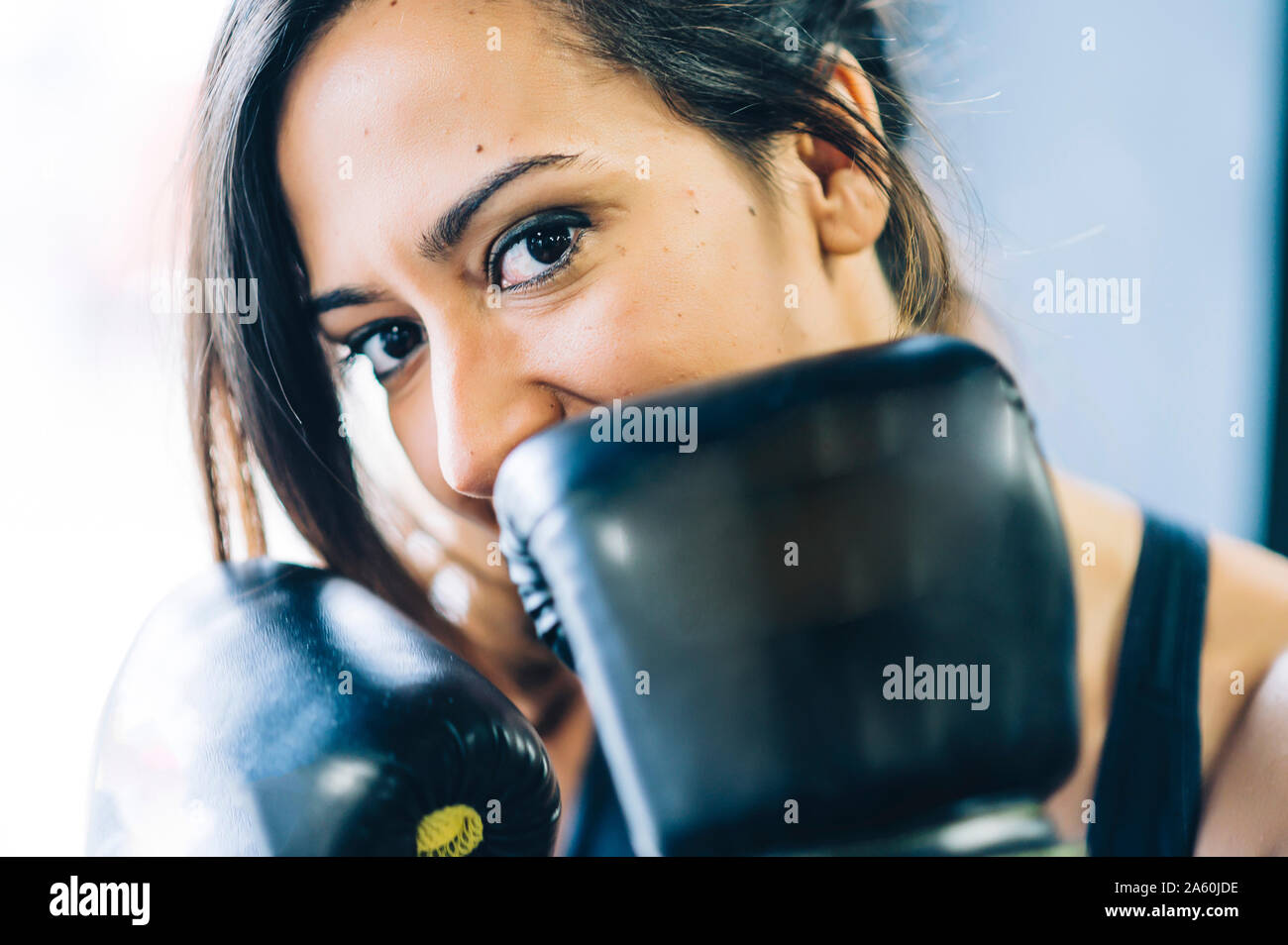 Looking camera beautiful female boxer hi-res stock photography and ...