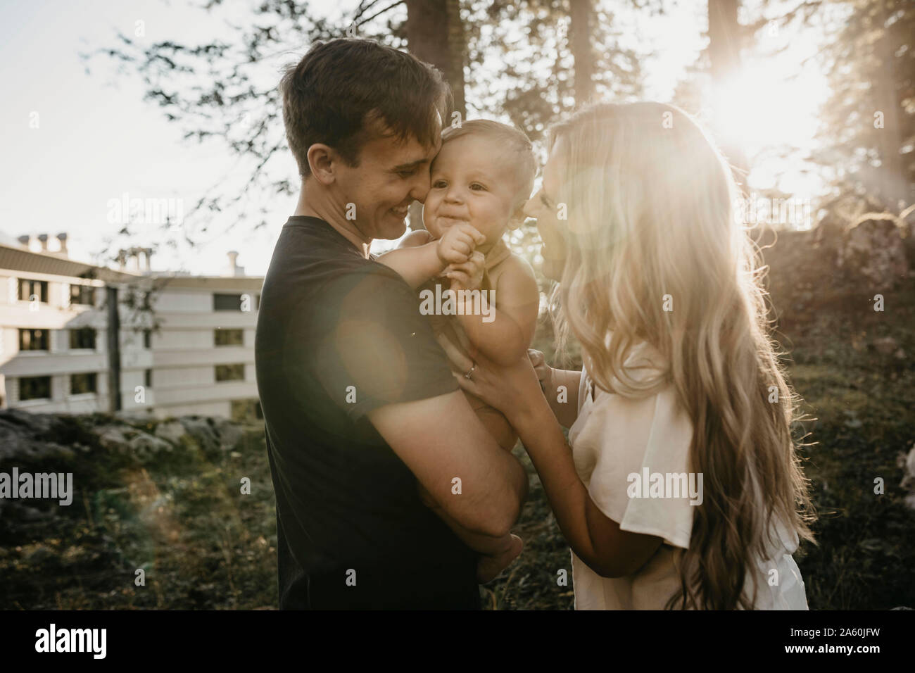 Happy little family hi-res stock photography and images - Alamy