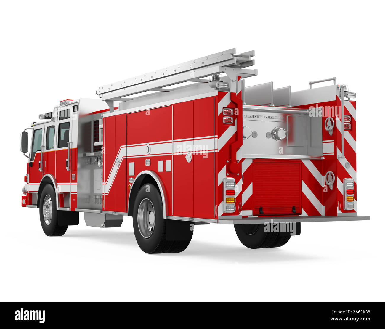 Fire Rescue Truck Isolated Stock Photo - Alamy
