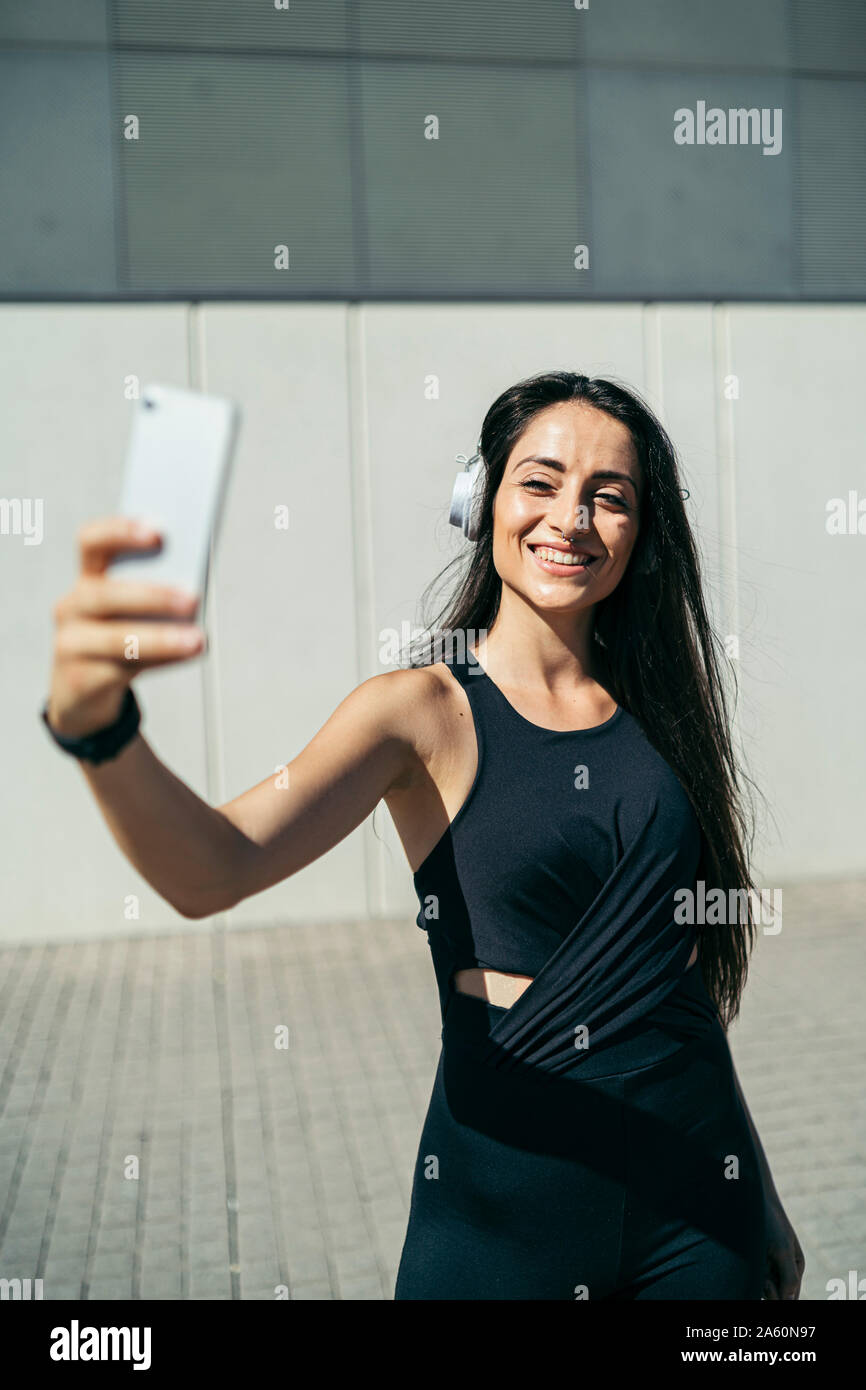 Running selfie hi-res stock photography and images - Alamy