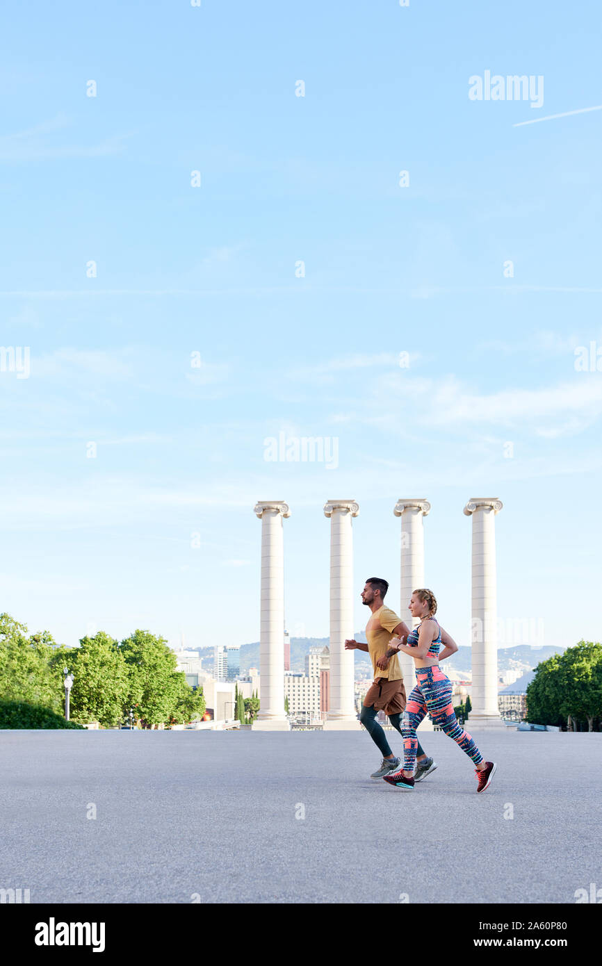 Healthy lifestyle woman man running hi-res stock photography and images ...
