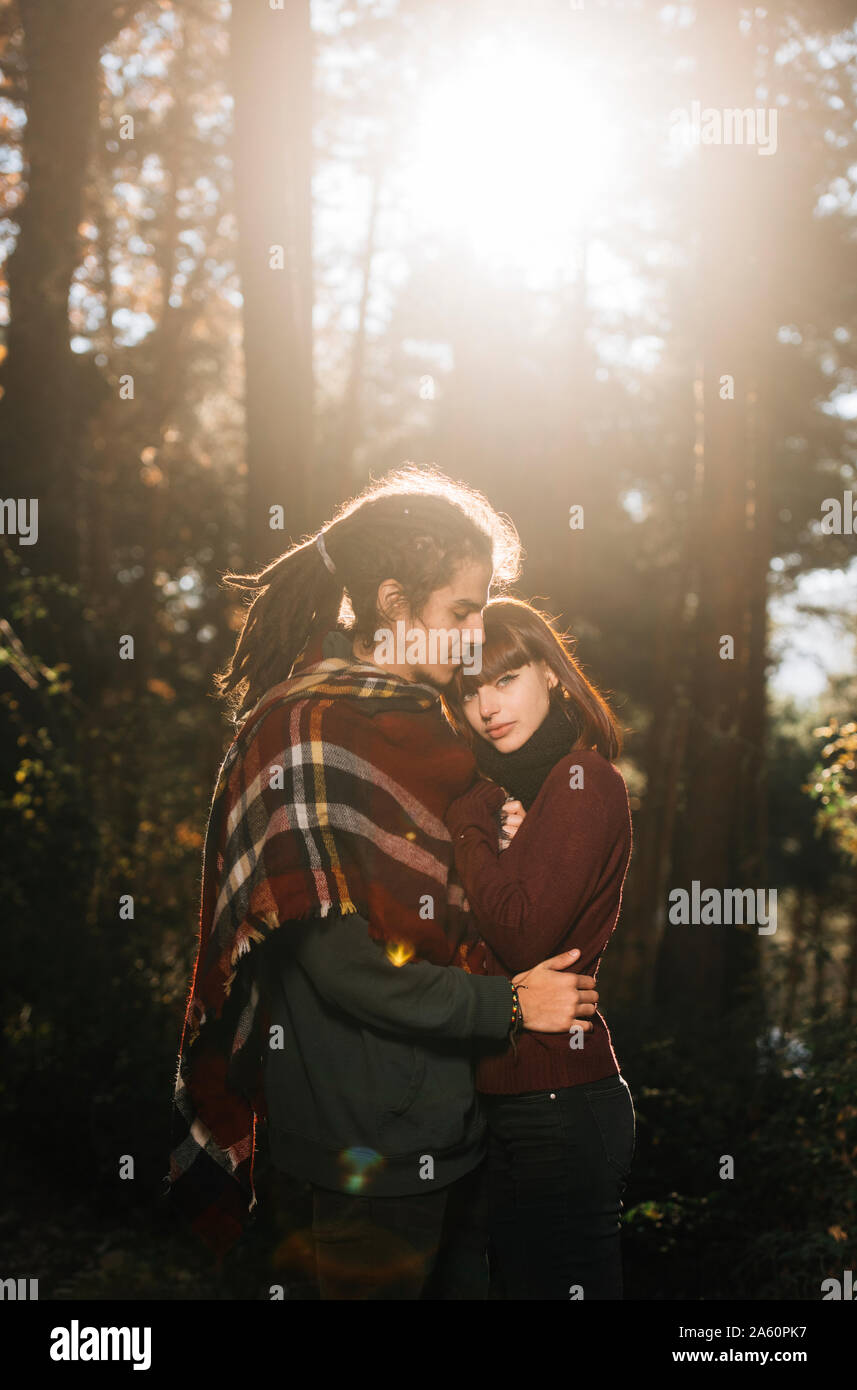Love forest couple hi-res stock photography and images - Alamy