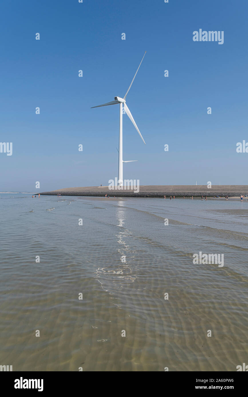 Wind wheel at the Netherland Coast Stock Photo - Alamy