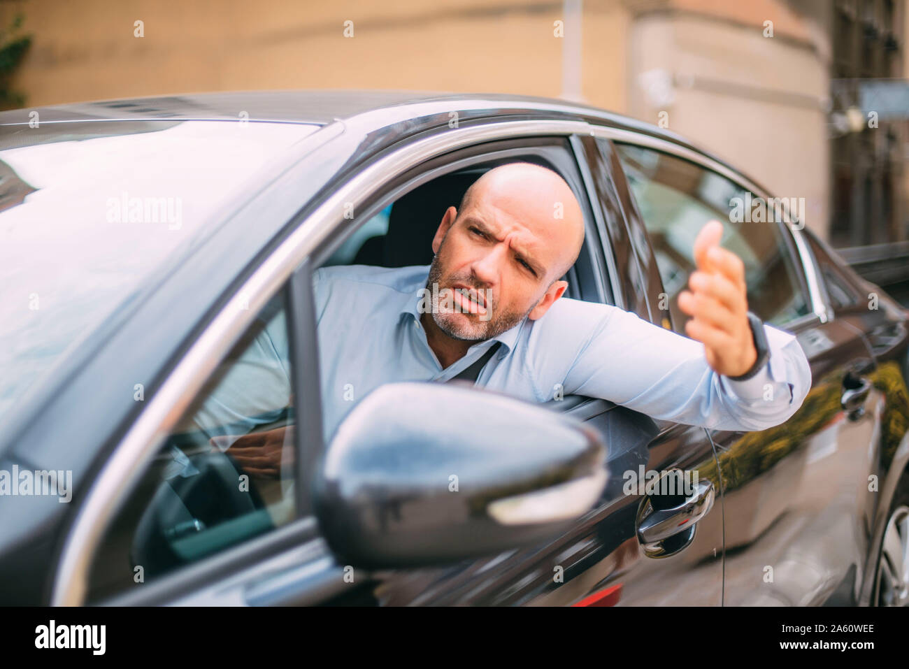 Angry man driving hi-res stock photography and images - Alamy