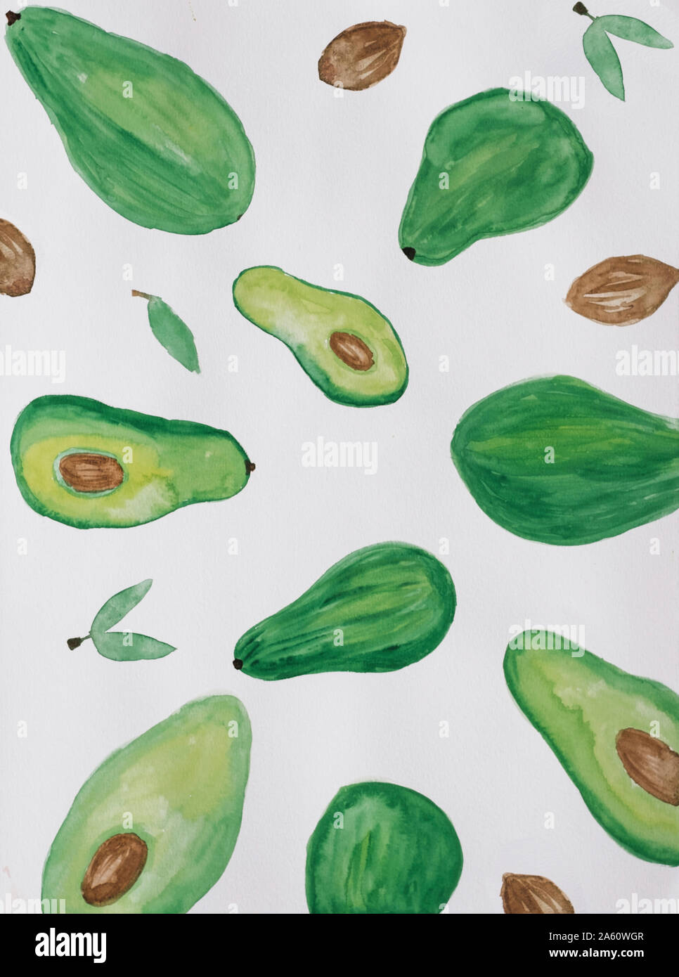 Avocado full colour color food hi-res stock photography and images - Alamy