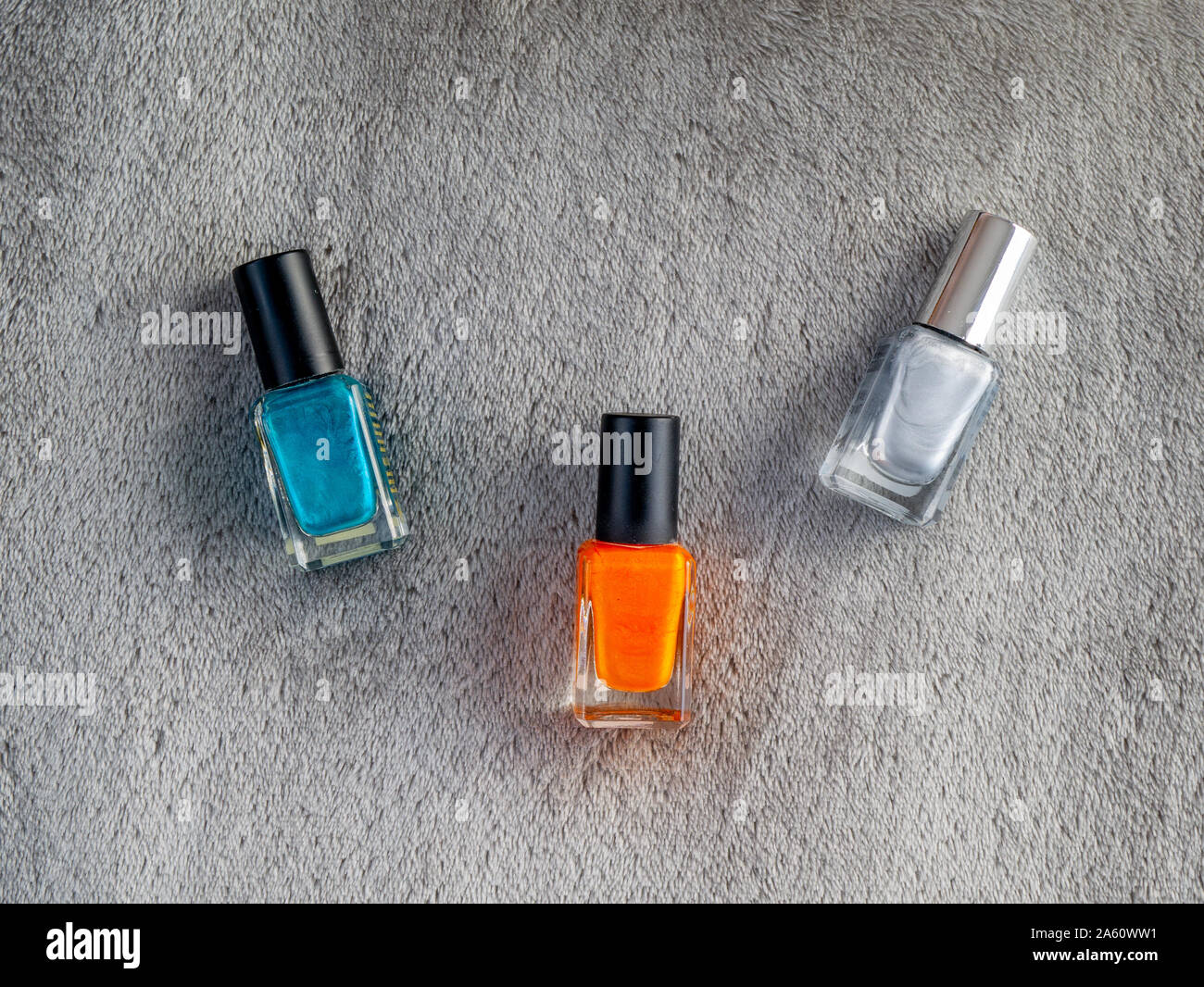 Orange nail paint hi-res stock photography and images - Alamy