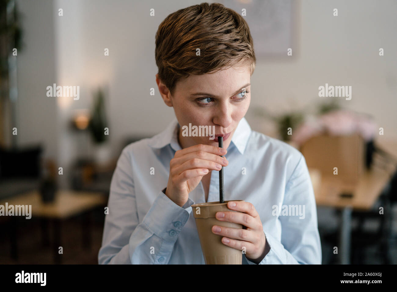 Drinking from mug hi-res stock photography and images - Alamy