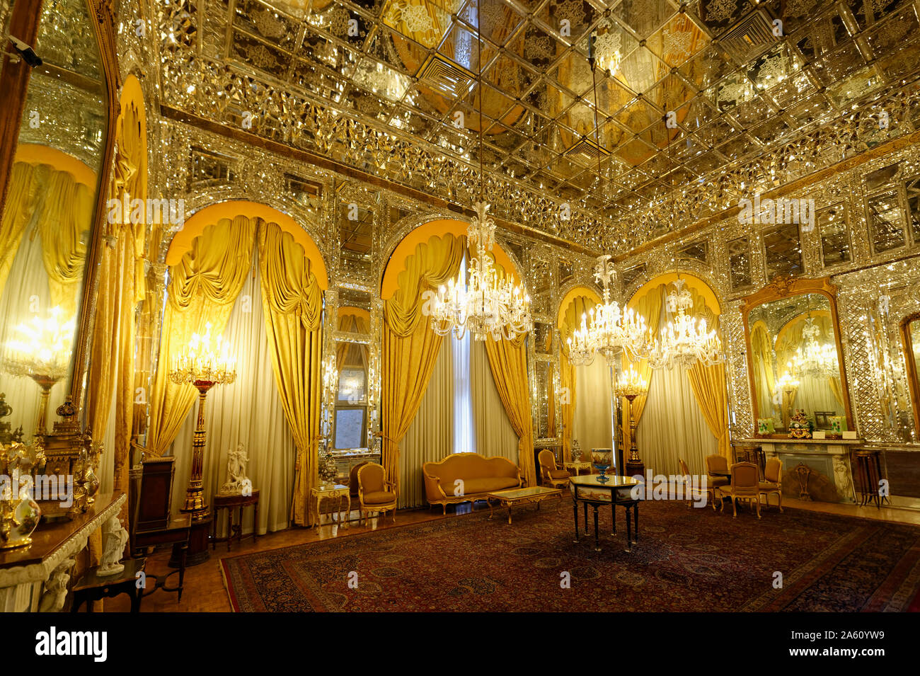 Brilliant Hall, Golestan Palace, UNESCO World Heritage Site, Tehran ...