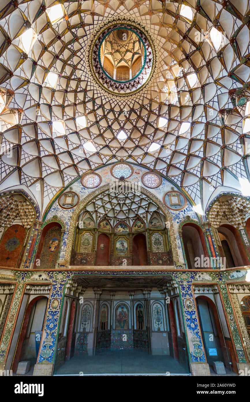 Borujerdi House, main dome, Kashan, Isfahan Province, Islamic Republic ...