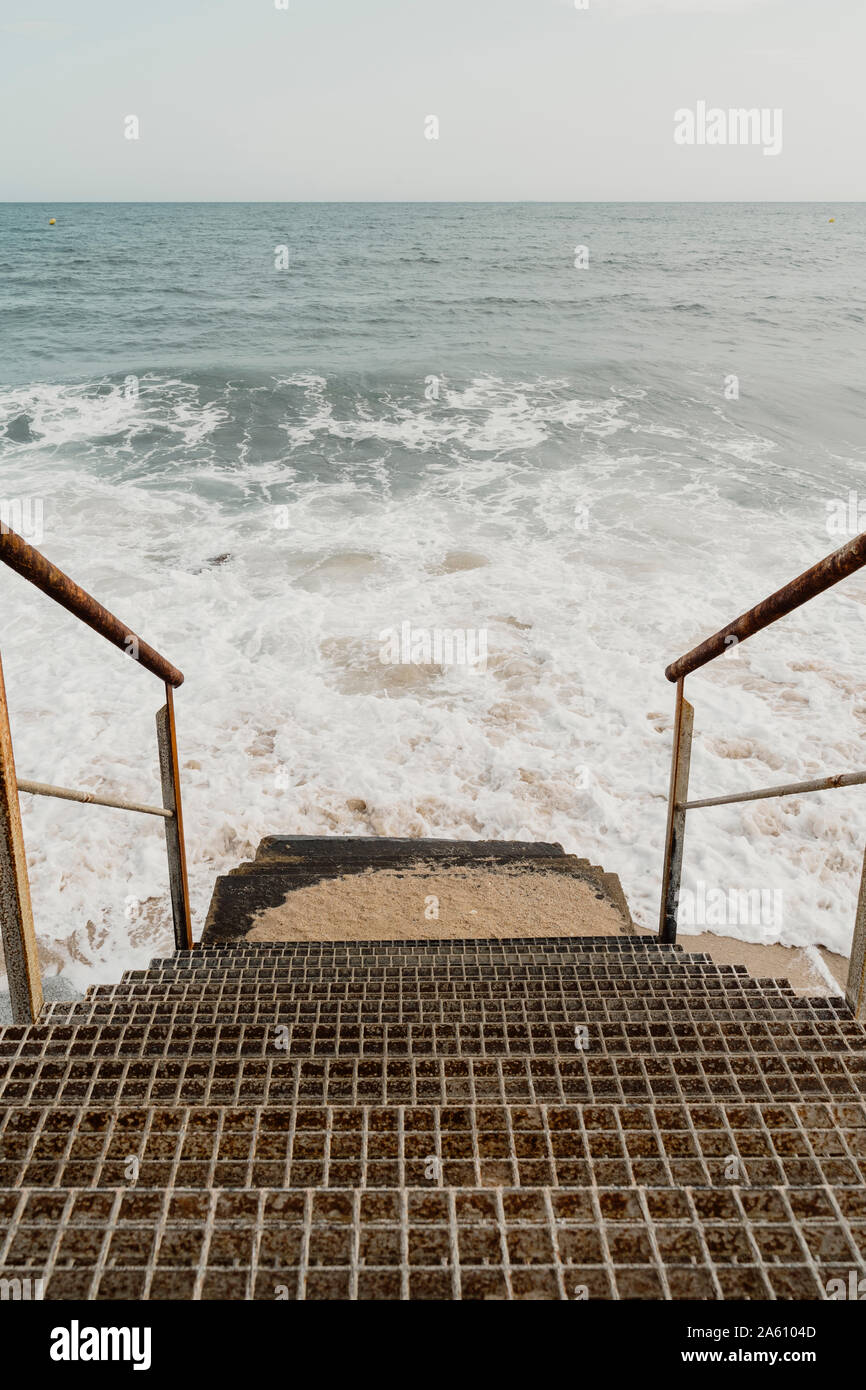 Stairs to the sea Stock Photo - Alamy