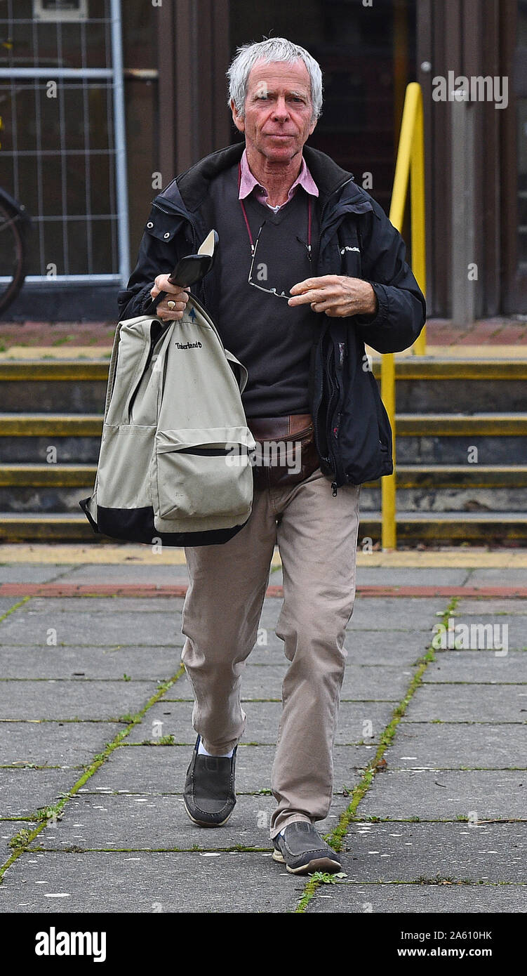 Extinction Rebellion activist Ronald West, 67, leaving Folkestone ...