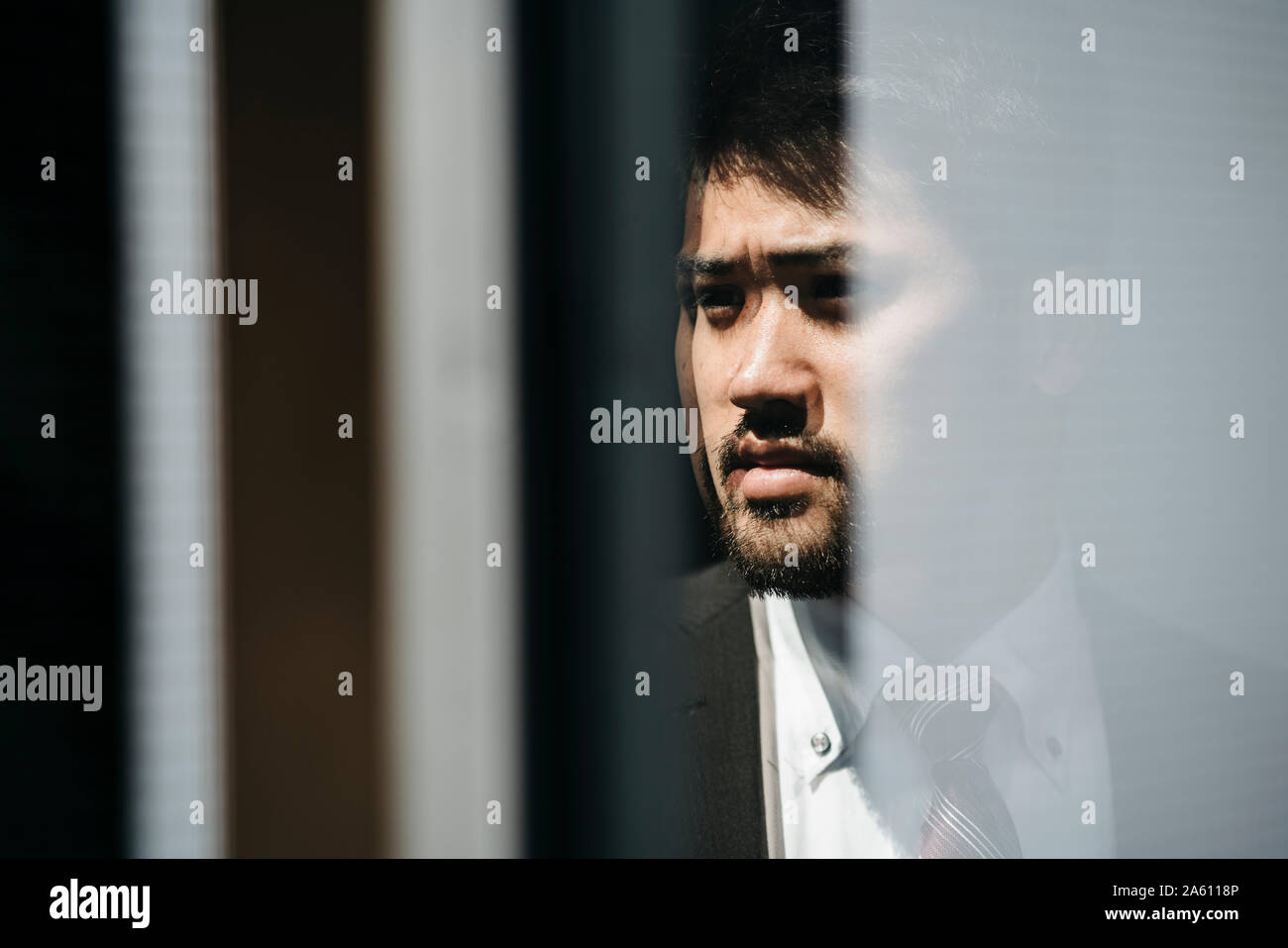 Face reflected in window hi-res stock photography and images - Alamy