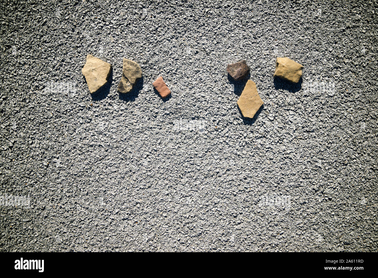 Pebbles in an arid area in Spain Stock Photo - Alamy