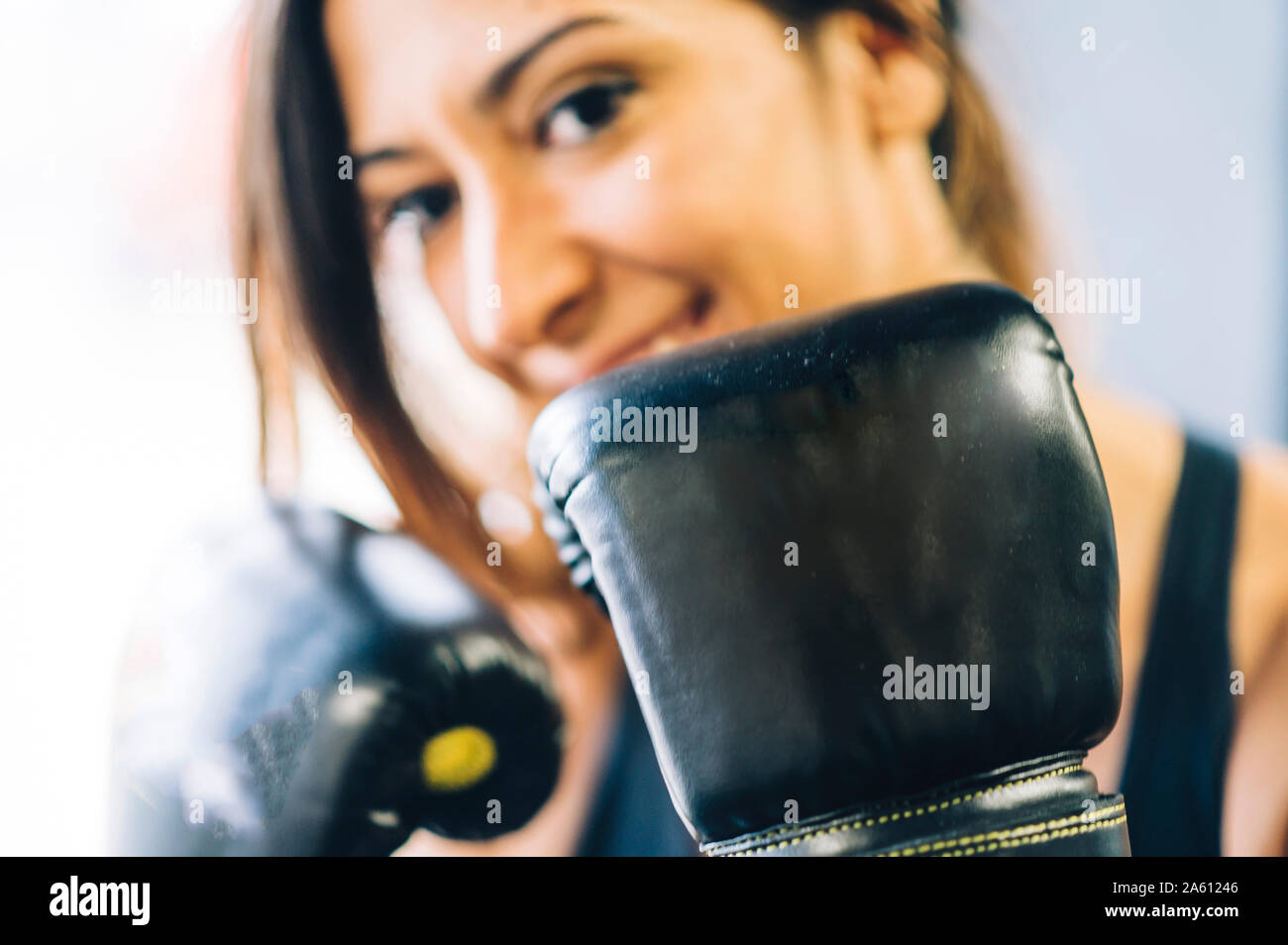 Attractive female boxer hi-res stock photography and images - Alamy