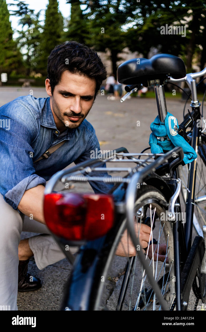 Man body checking hi-res stock photography and images - Alamy