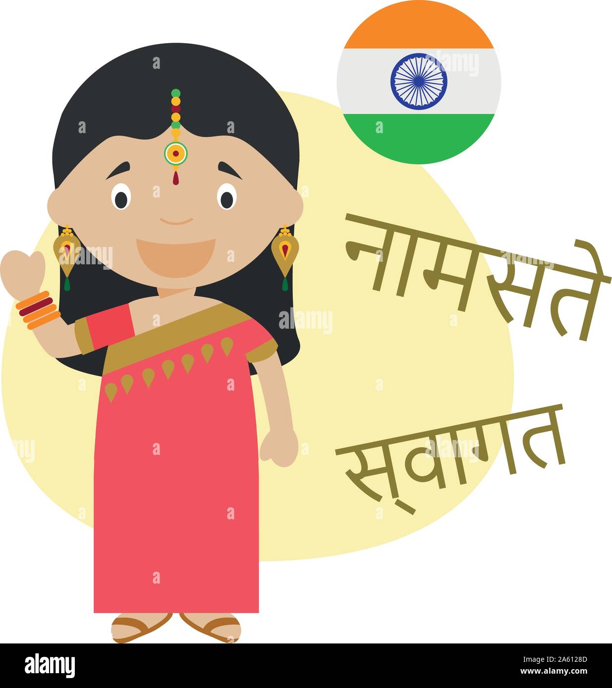 India local character Stock Vector Images - Alamy