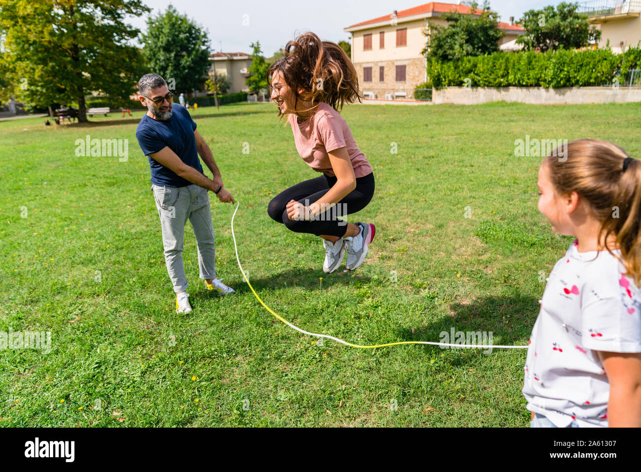 Skipping rope children hi-res stock photography and images - Alamy