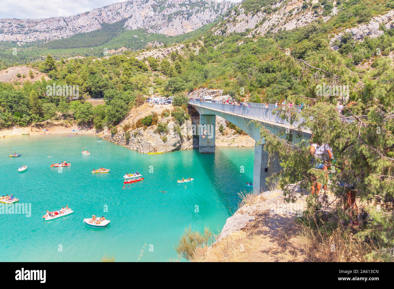 St. Croix Lake, Gorges du Verdon, Provence-Alpes-Cote d'Azur, Provence ...
