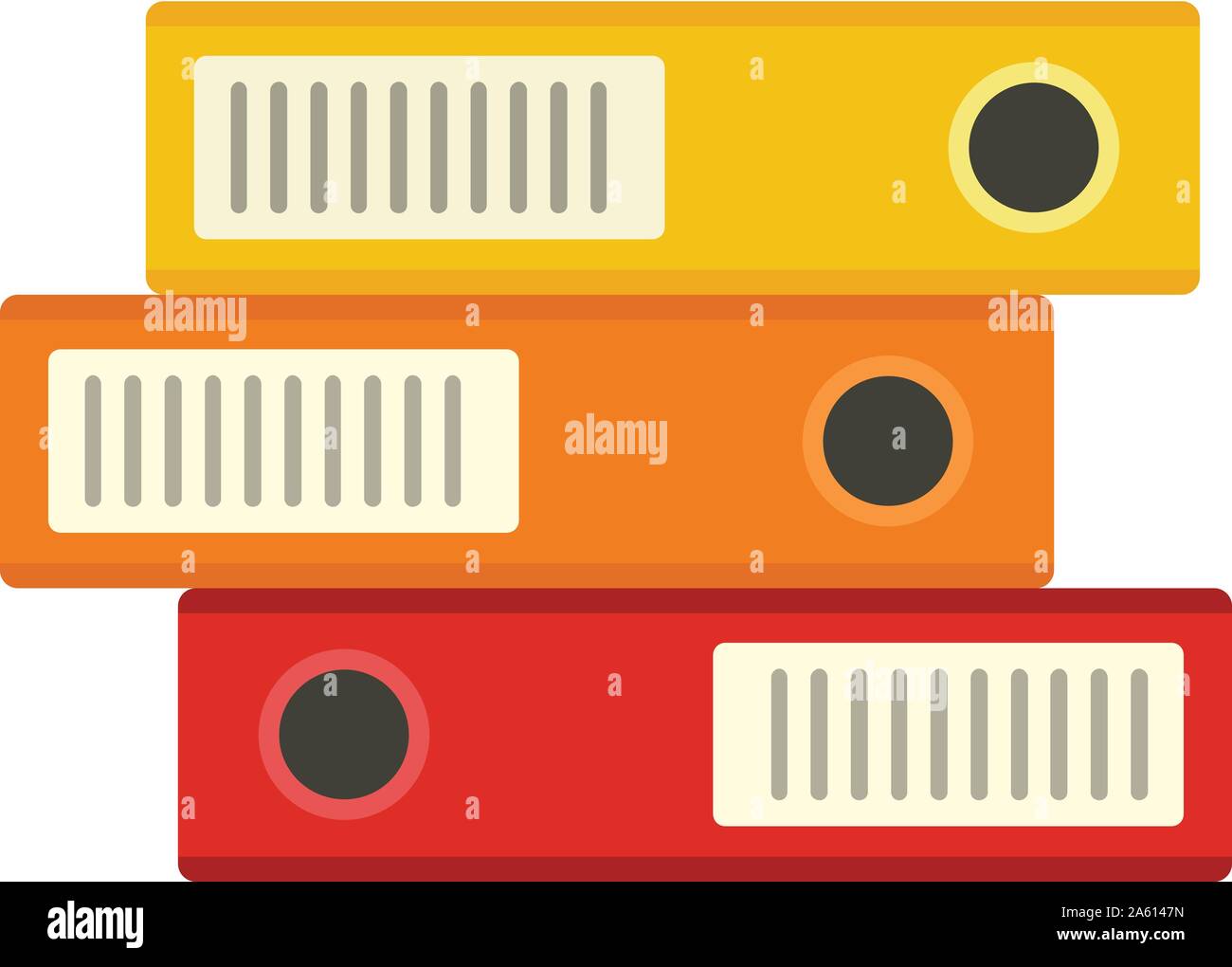 Folder stack icon. Flat illustration of folder stack vector icon for web design Stock Vector ...