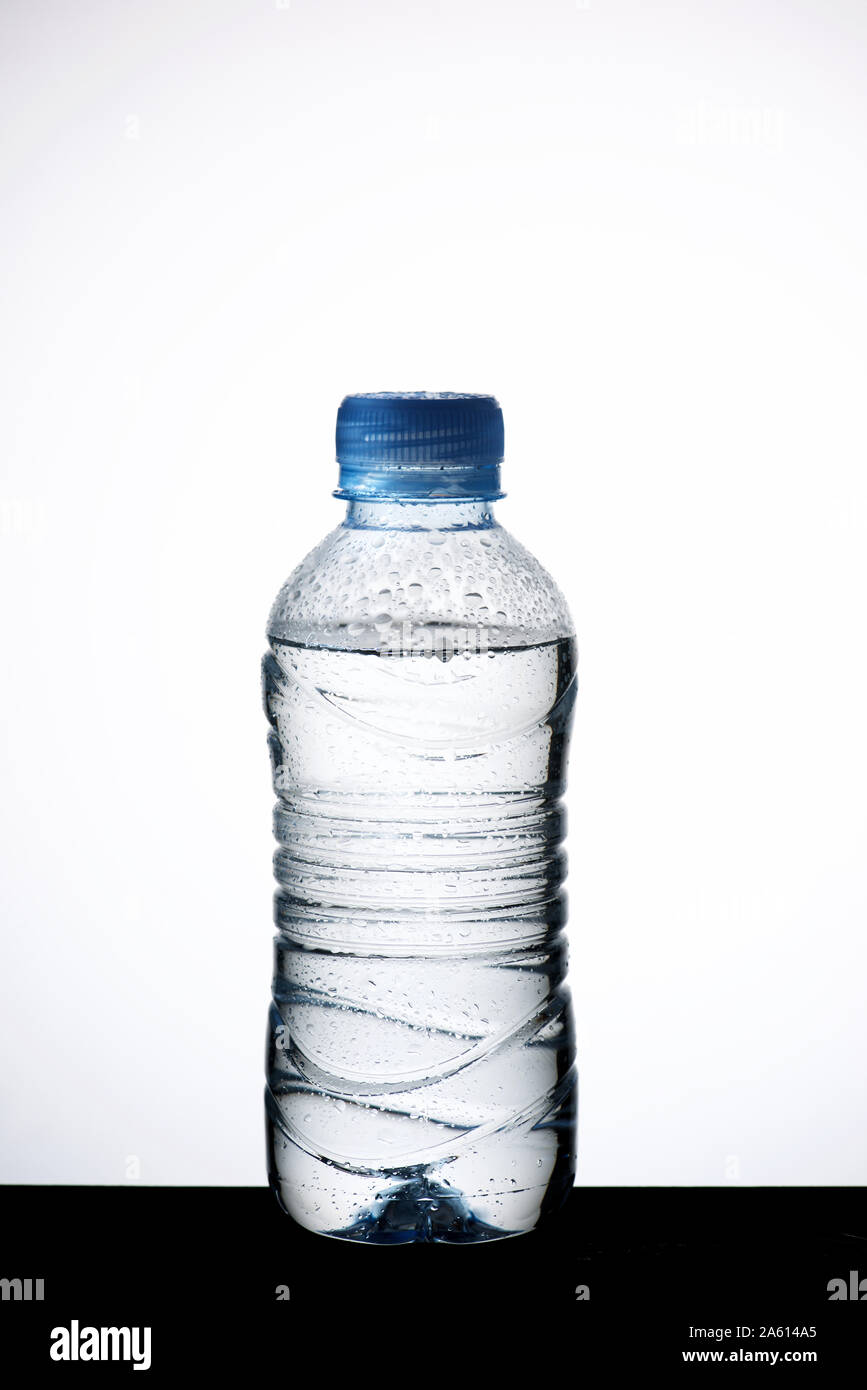Water bottle and white background Stock Photo - Alamy