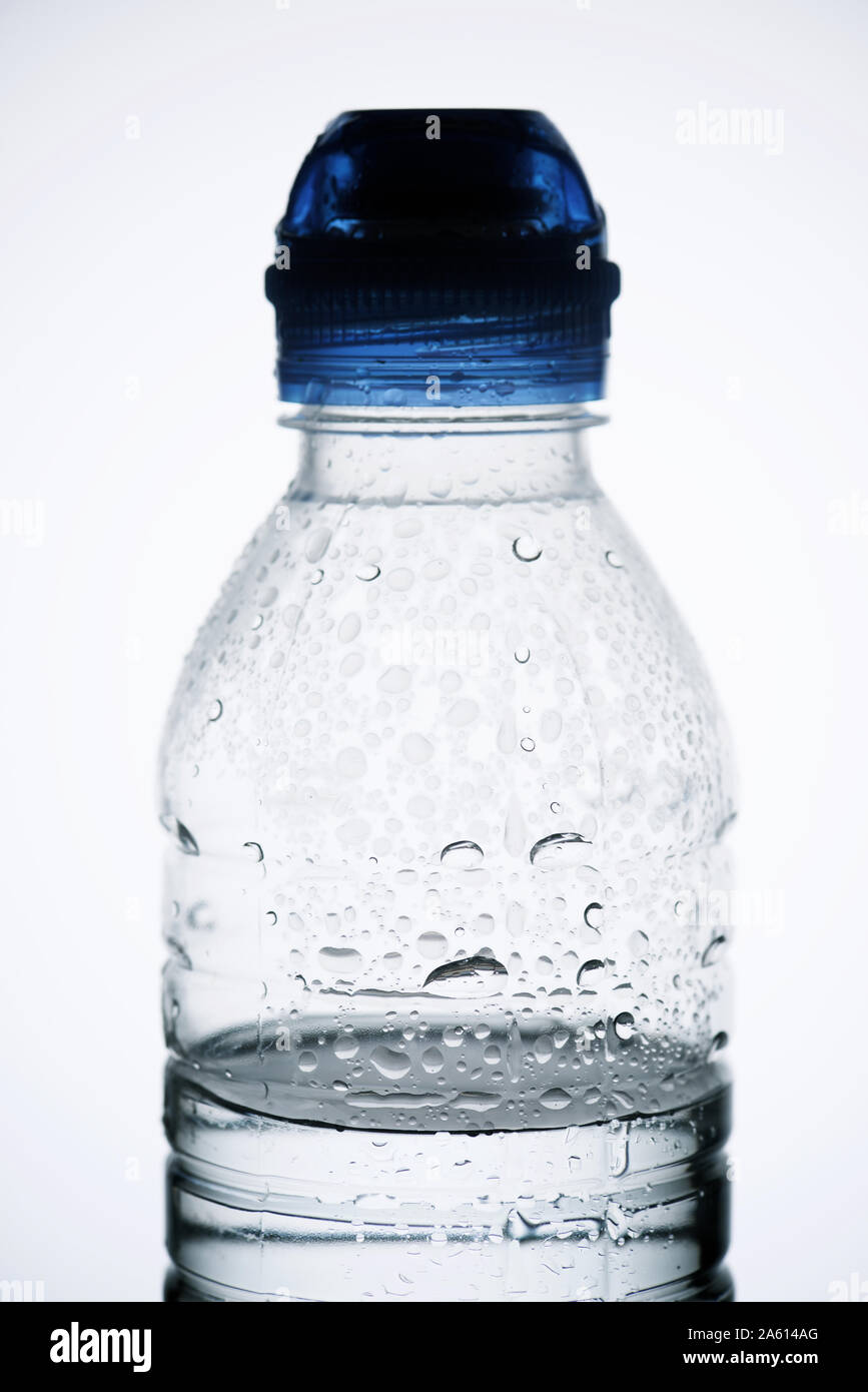 Water bottle and white background Stock Photo - Alamy