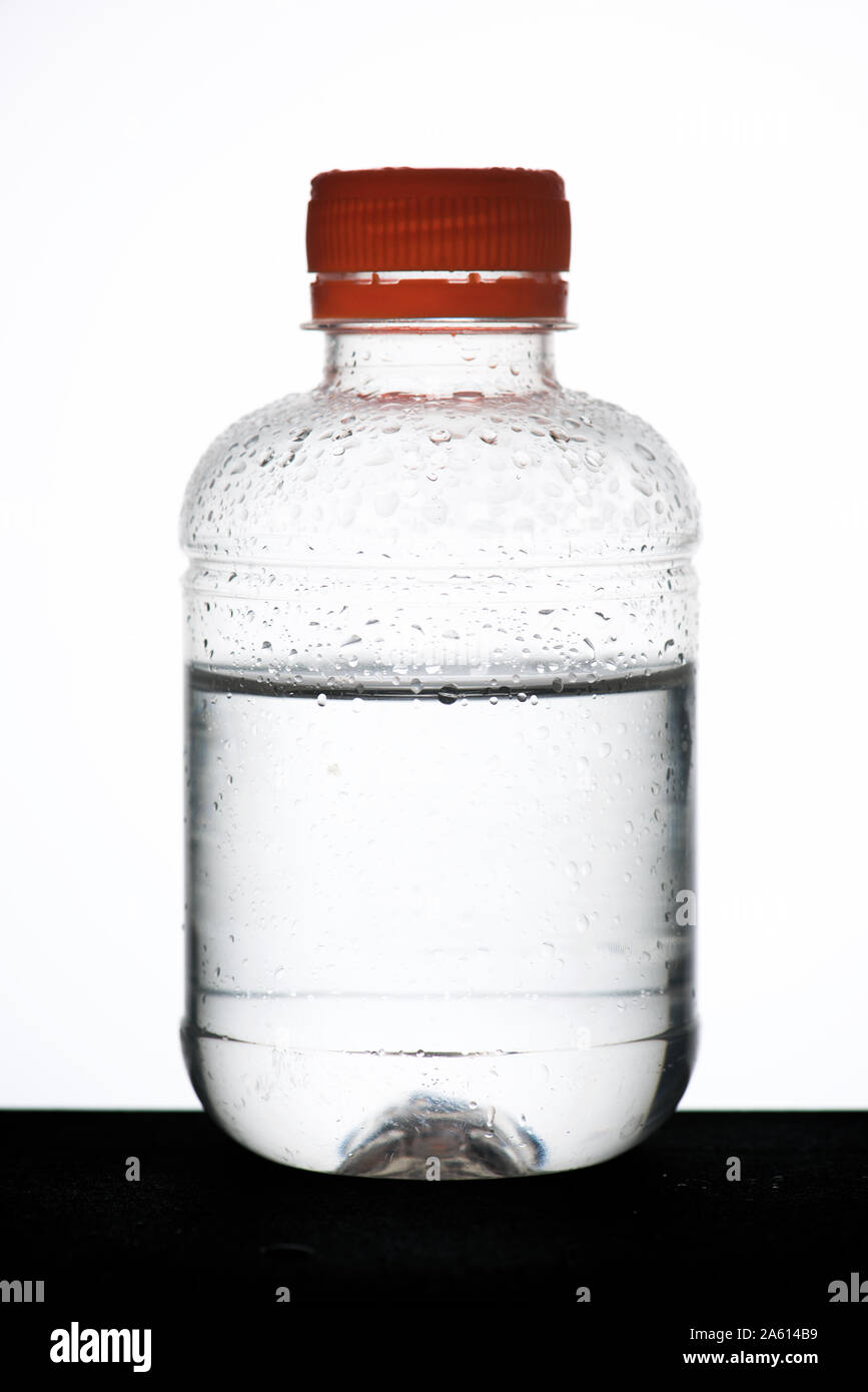 Water bottle and white background Stock Photo - Alamy