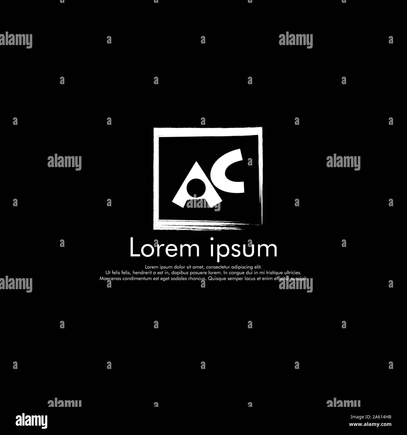 AC Vector initial abstract logo concept for your company Stock Vector ...
