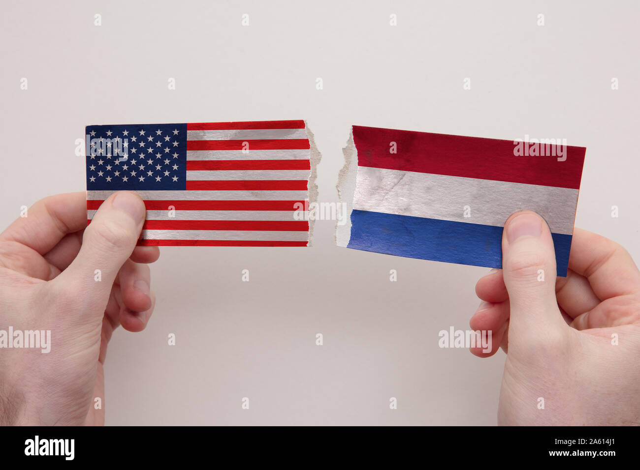 Torn apart american flag hi-res stock photography and images - Alamy