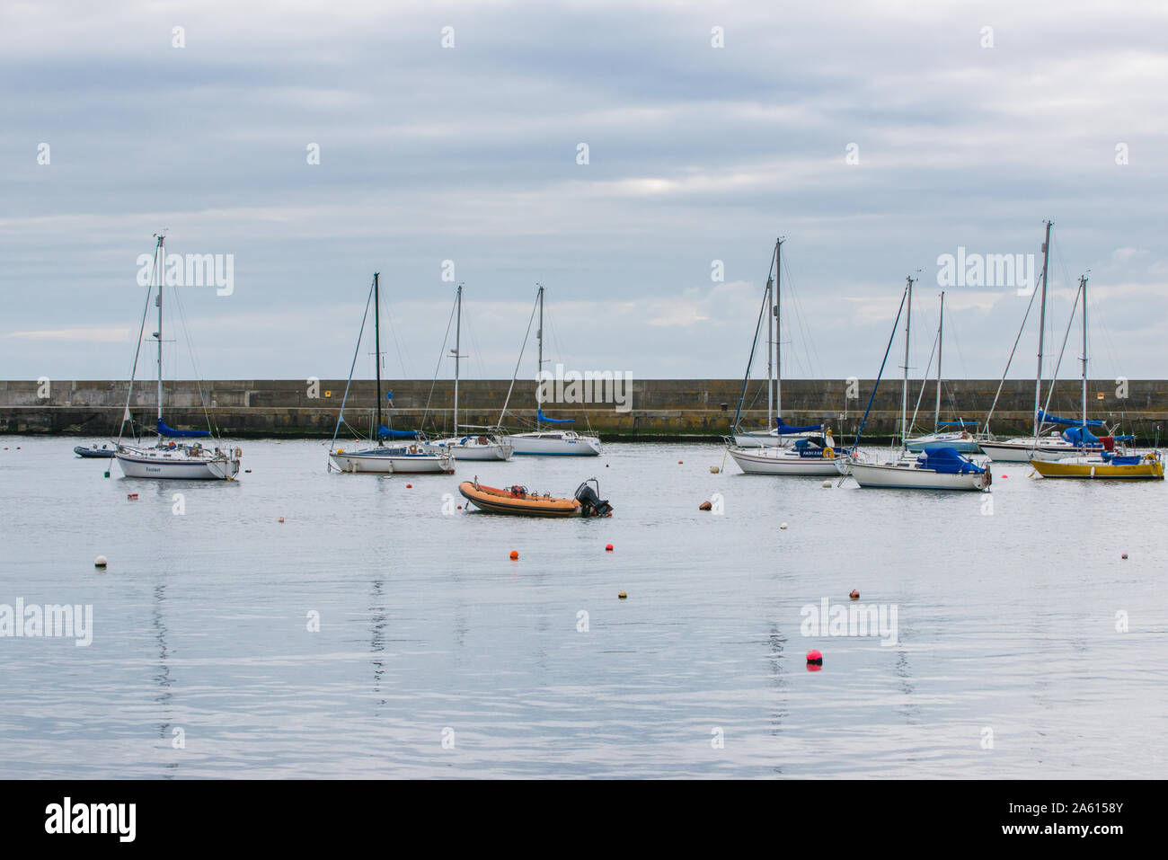 Bray Harbour in Ireland Stock Photo - Alamy