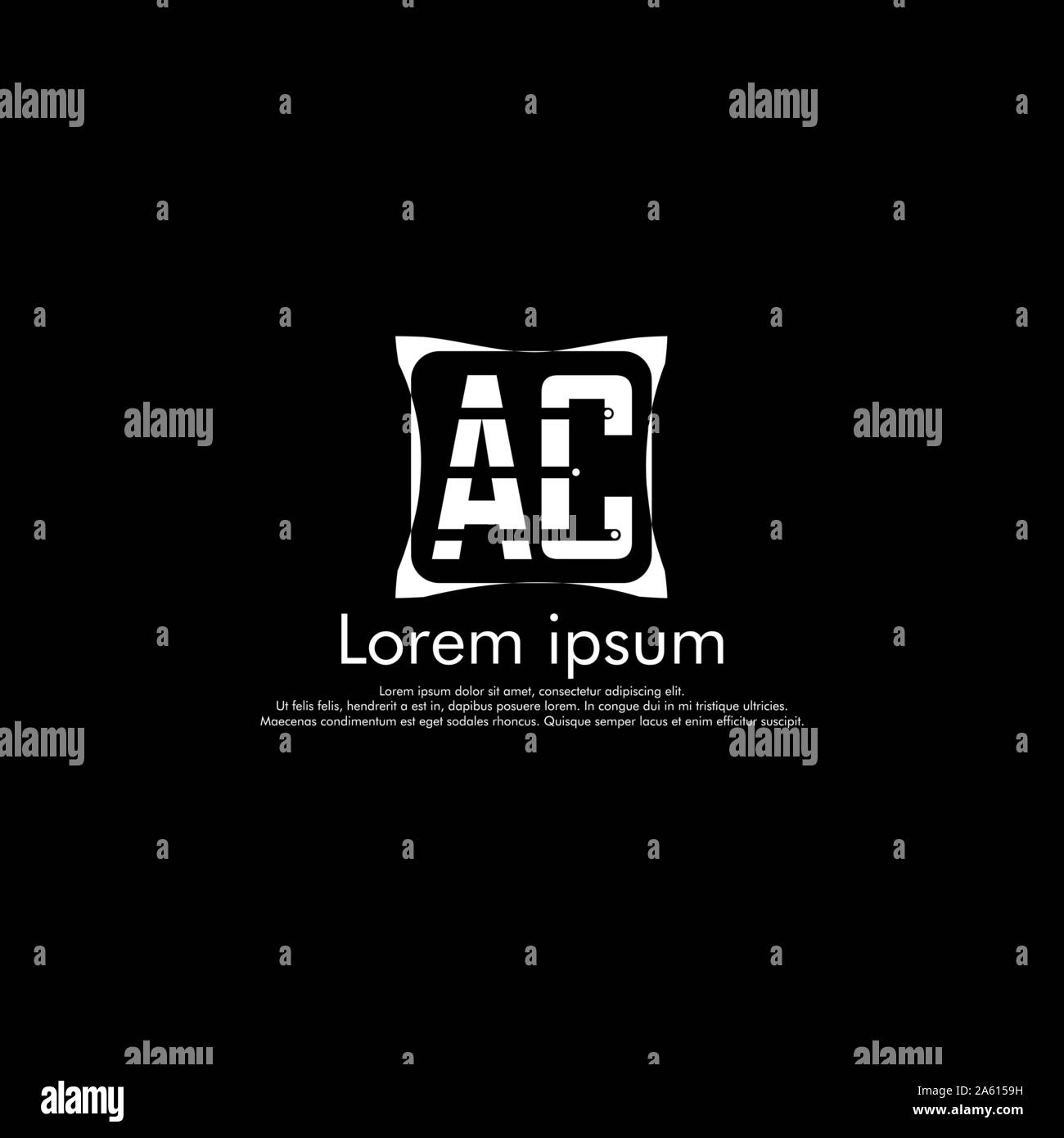 AC Vector initial abstract logo concept for your company Stock Vector ...