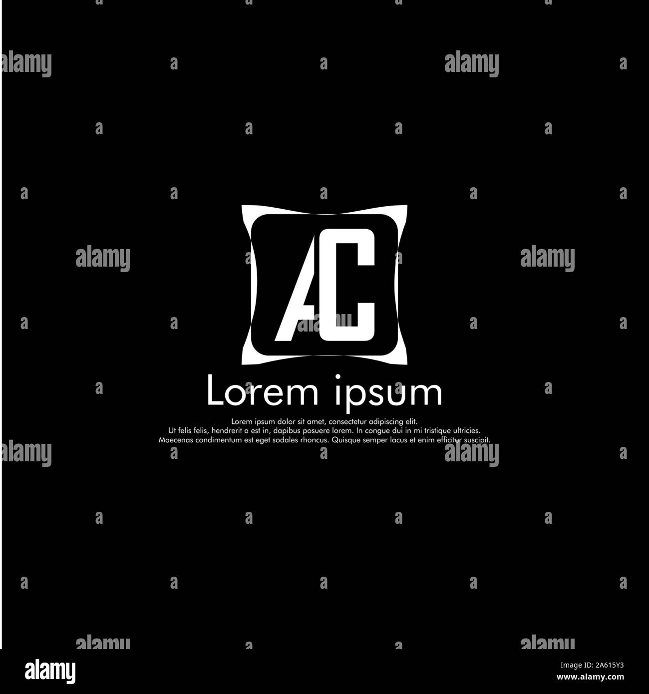 AC Vector initial abstract logo concept for your company Stock Vector ...