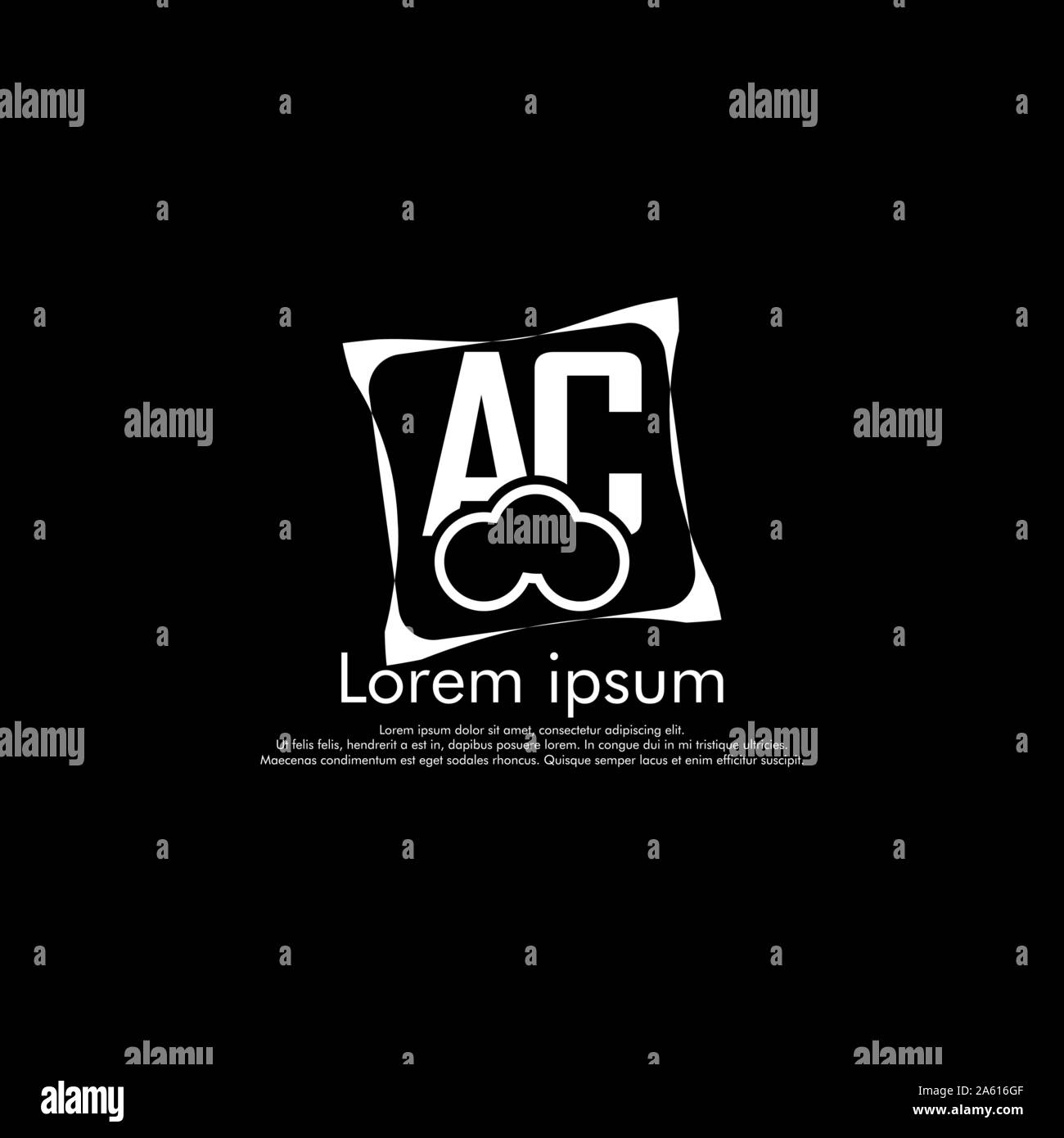 AC Vector initial abstract logo concept for your company Stock Vector ...