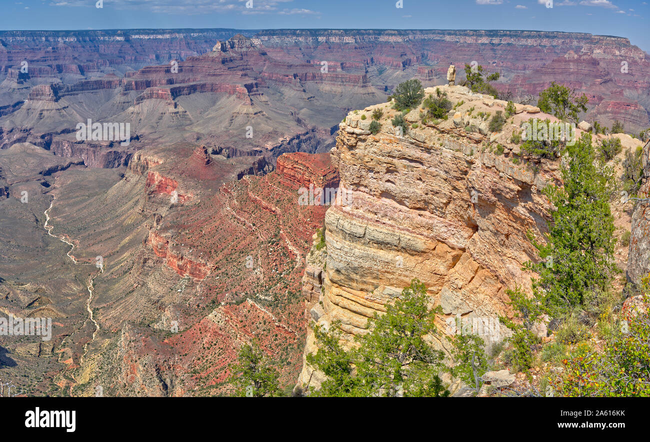 View of Shoshone Point on the south rim of the Grand Canyon from the west side of the point ...