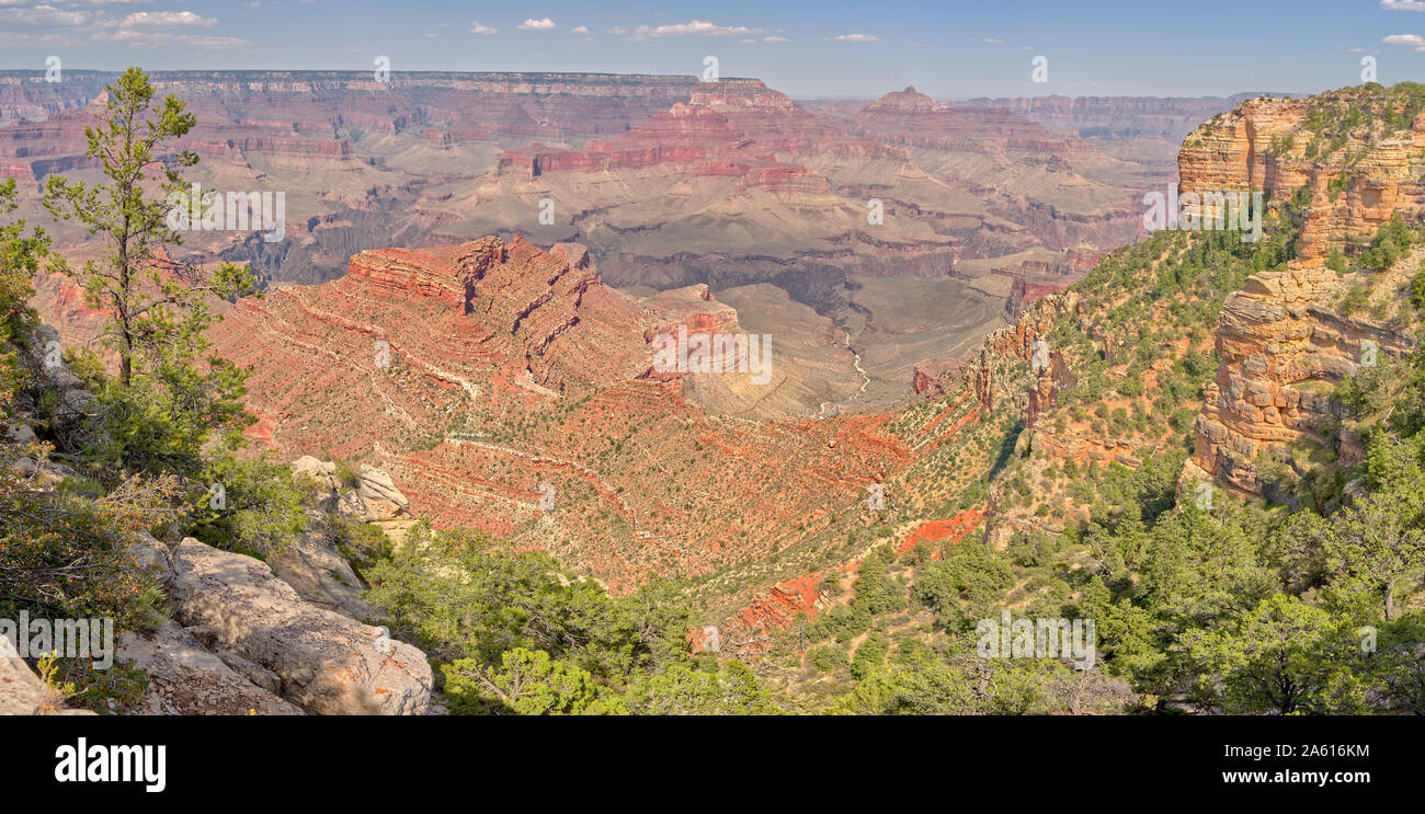 Grand Canyon view west of Shoshone point, which is on the upper right ...