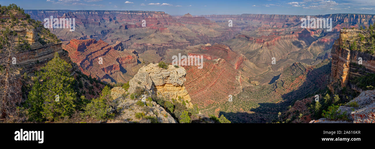 Grand Canyon view east of Shoshone Point on the south rim, Grand Canyon National Park, UNESCO ...