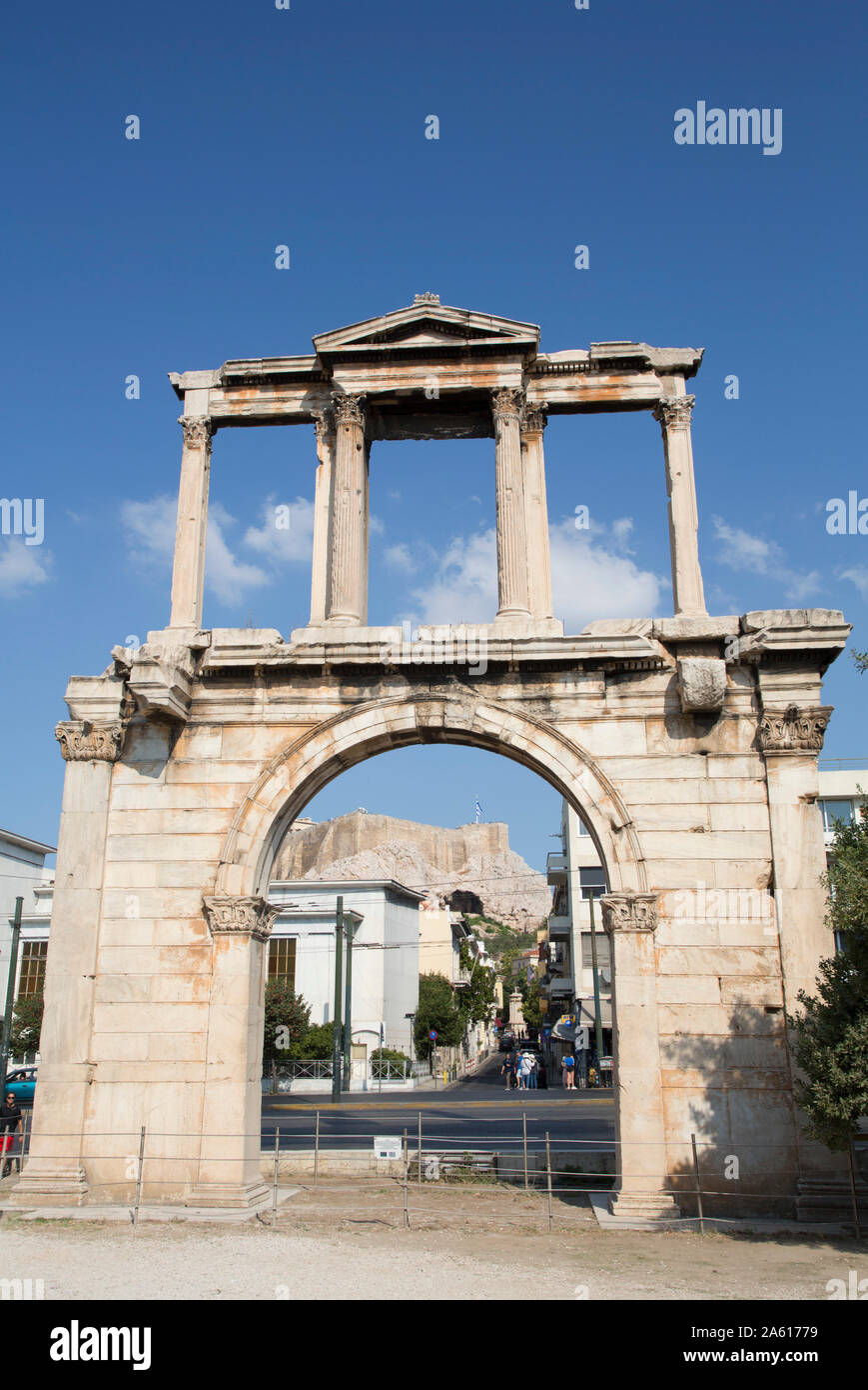 Arch of Hadrian, Athens, Greece, Europe Stock Photo - Alamy