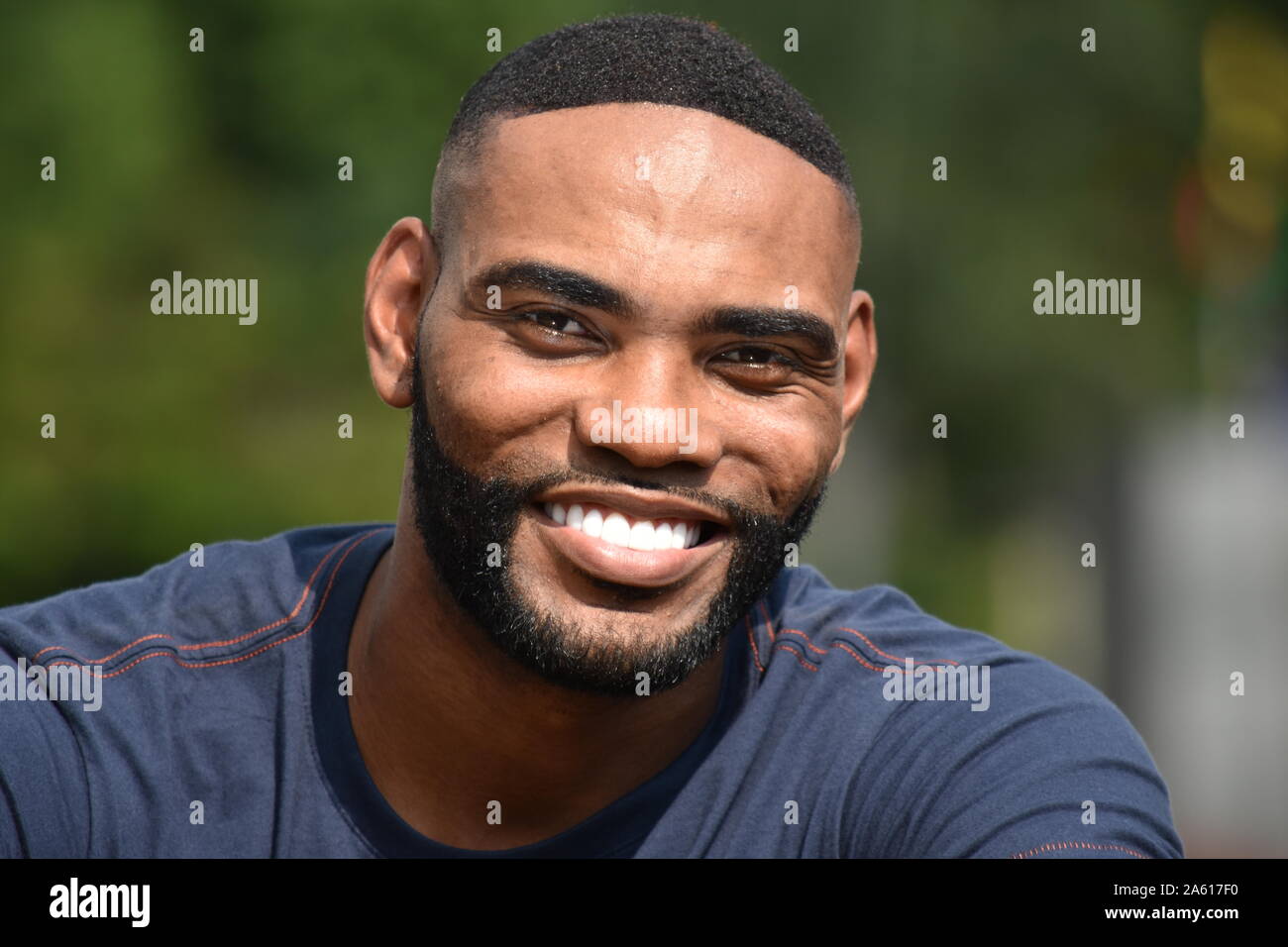 Bearded Male Smiling Stock Photo - Alamy