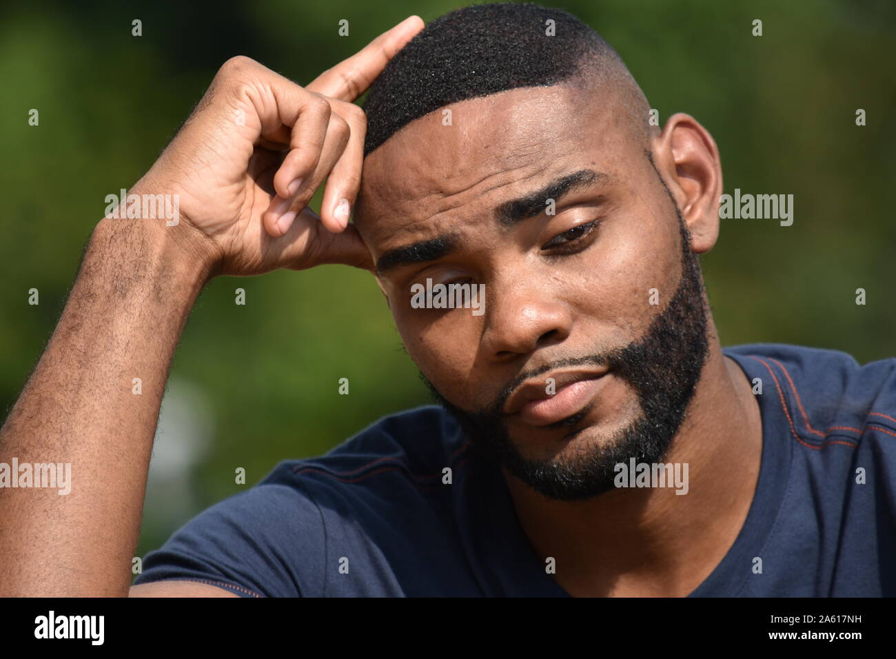 Unshaven thinking hi-res stock photography and images - Alamy