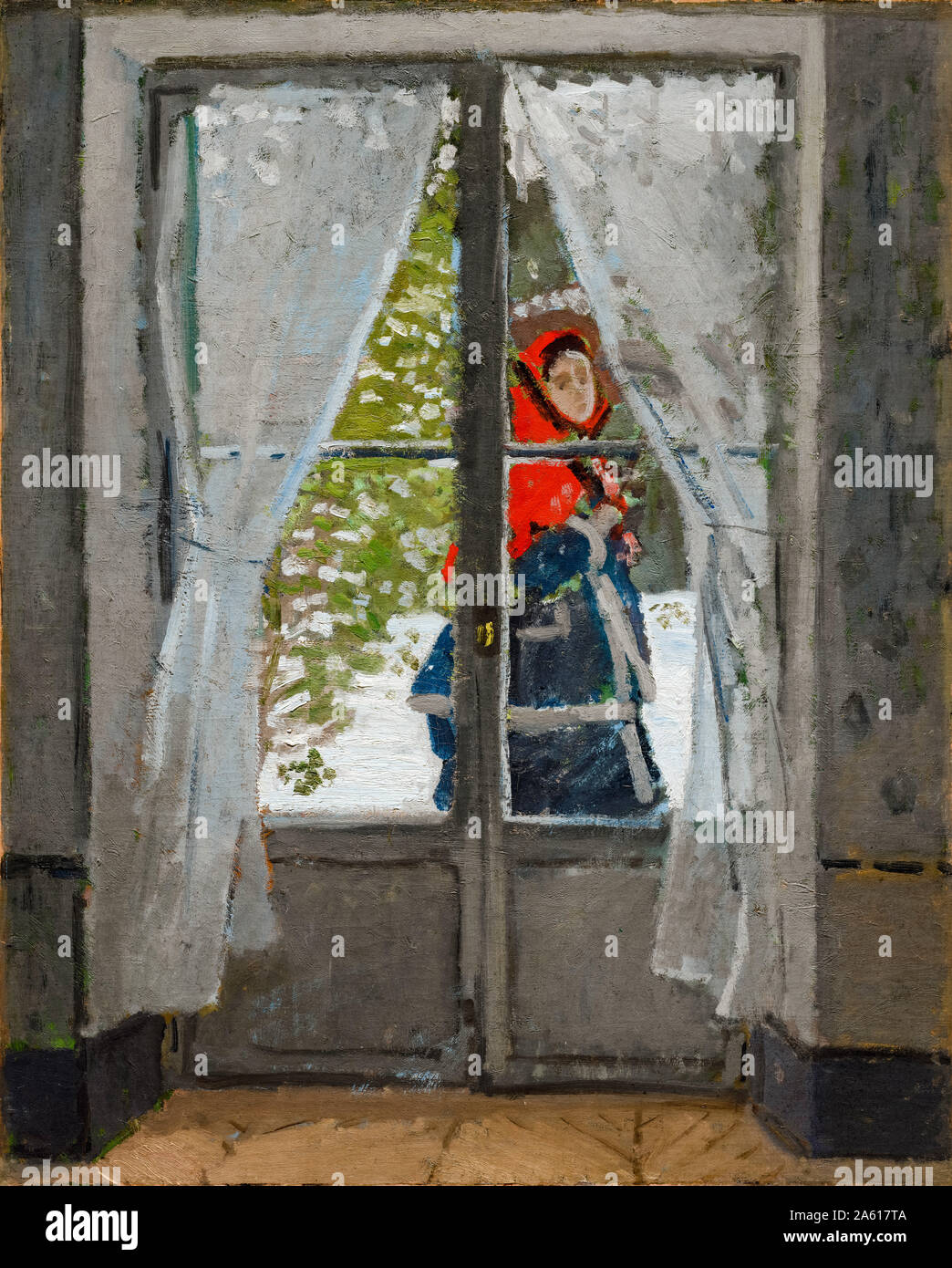 Claude Monet, The Red Kerchief, painting, 1868-1873 Stock Photo - Alamy