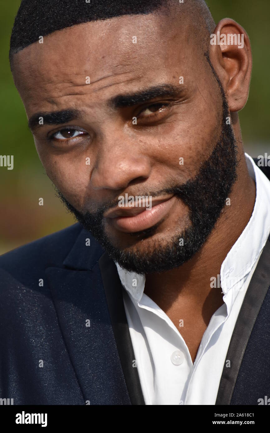 An Unhappy Male Man Stock Photo - Alamy