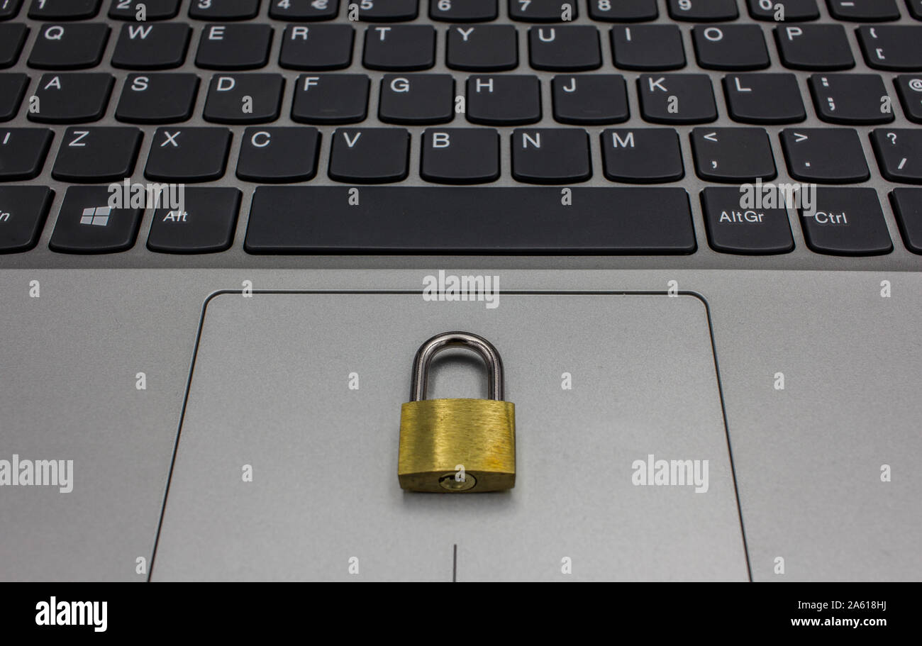 Locked laptop hi-res stock photography and images - Alamy
