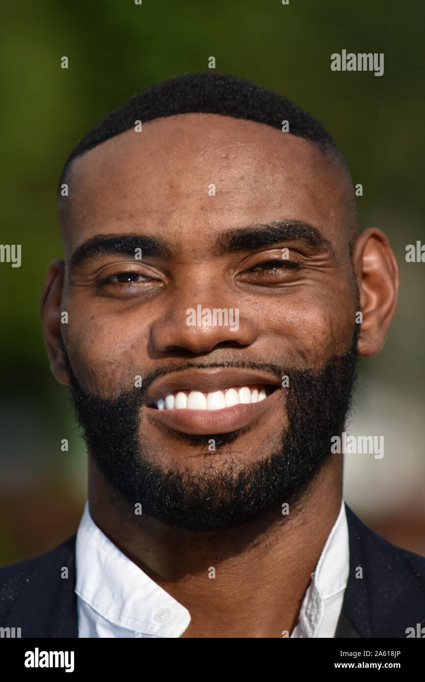 Handsome Male Smiling Stock Photo - Alamy