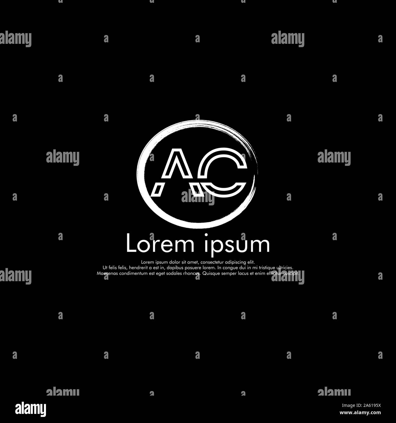 AC Vector initial abstract logo concept for your company Stock Vector ...